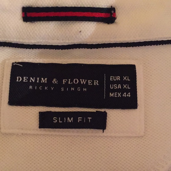 Denim & Flower | Shirts | Denim Flower Ricky Singh Slim Fit Short ...